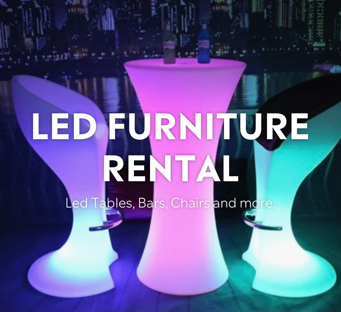 LED FURNITURE FOR RENT, PARTY RENTAL GTA AREA – Castle Mania